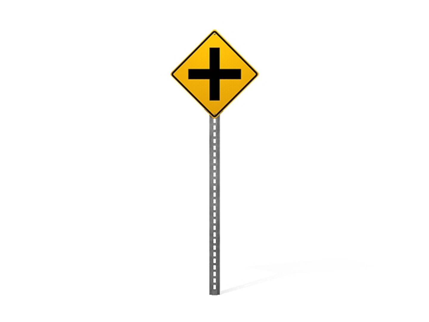 simple road sign 3d max