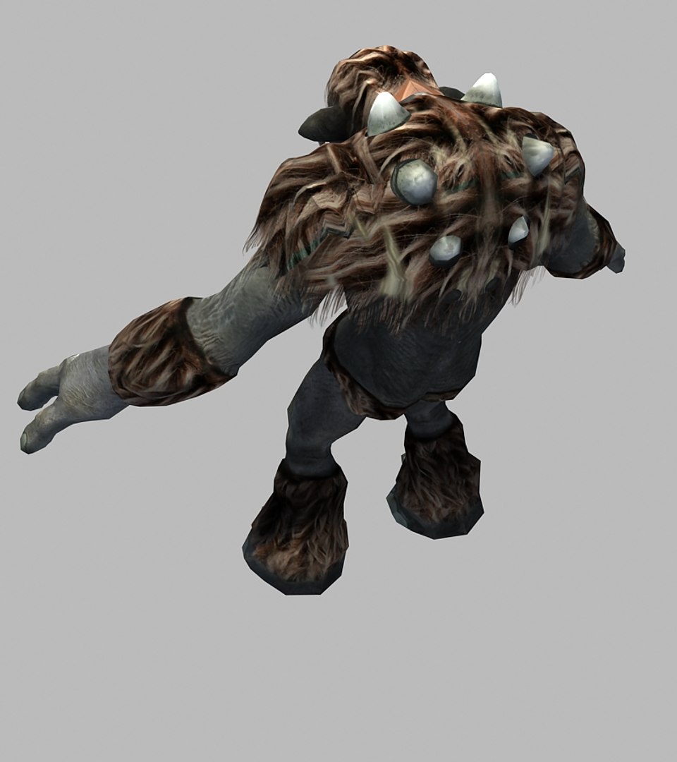 Character Troll Monster 3d Model