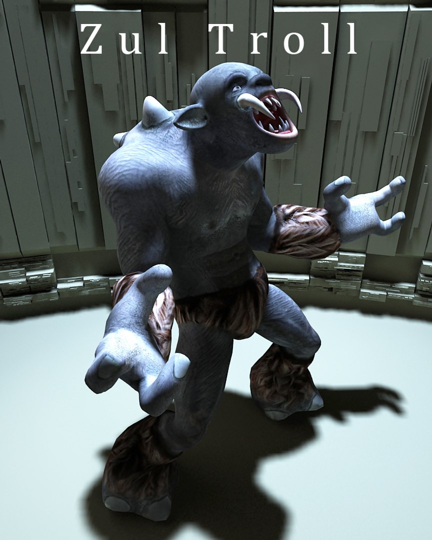 Character Troll Monster 3d Model