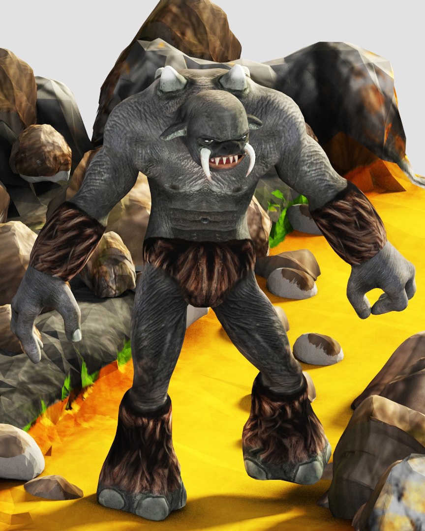 Character Troll Monster 3d Model