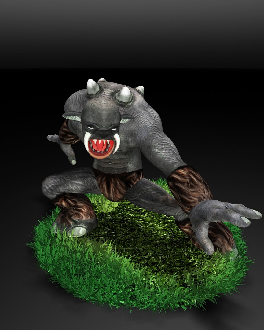 Character Troll Monster 3d Model