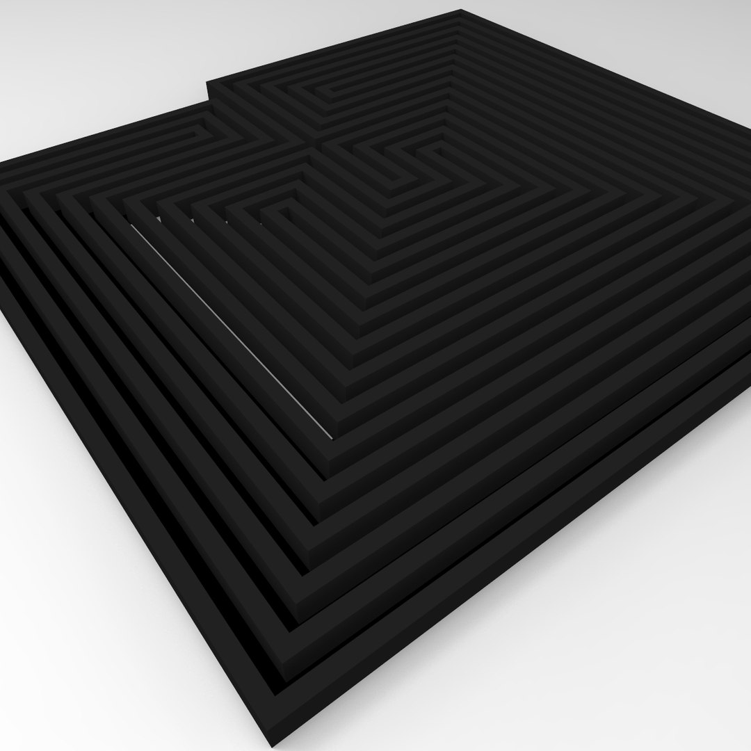 Maze Labyrinth Geometry 3d Model