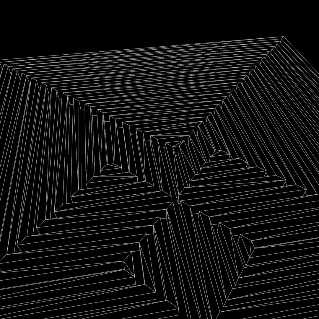 Maze Labyrinth Geometry 3d Model