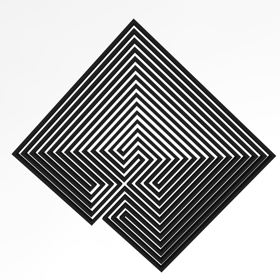 Maze Labyrinth Geometry 3d Model