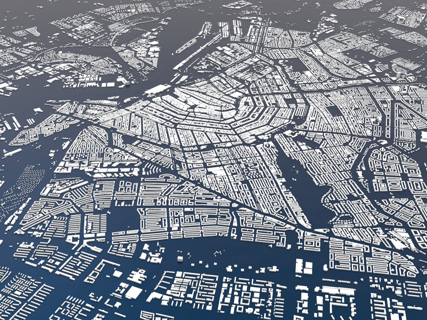 City suburb cityscape model - TurboSquid 1430354
