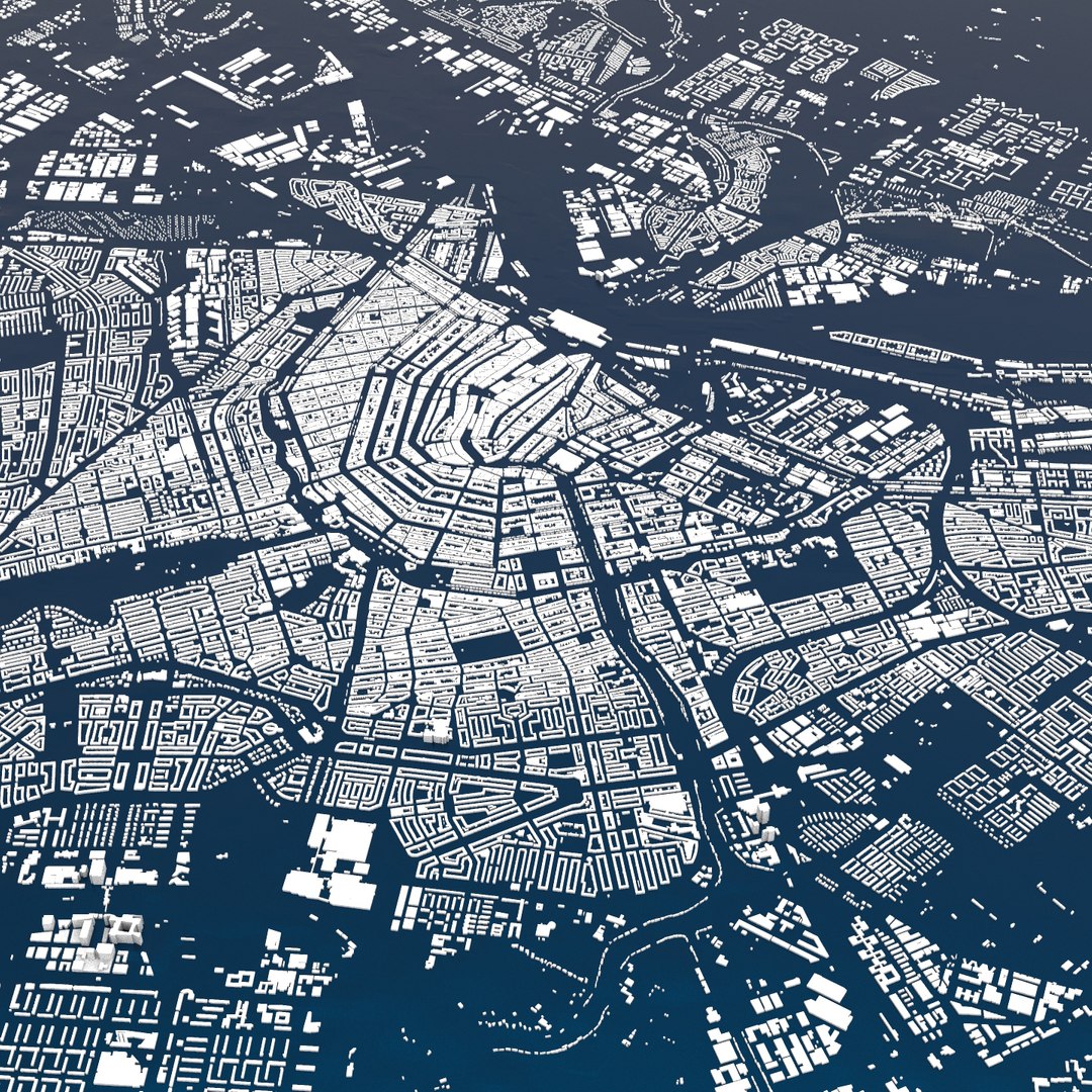 City suburb cityscape model - TurboSquid 1430354