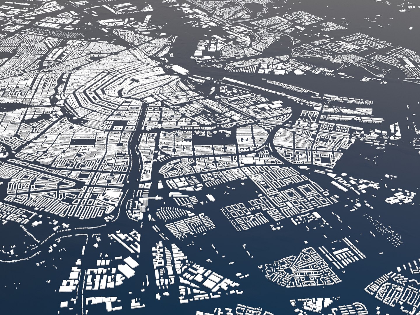 City suburb cityscape model - TurboSquid 1430354
