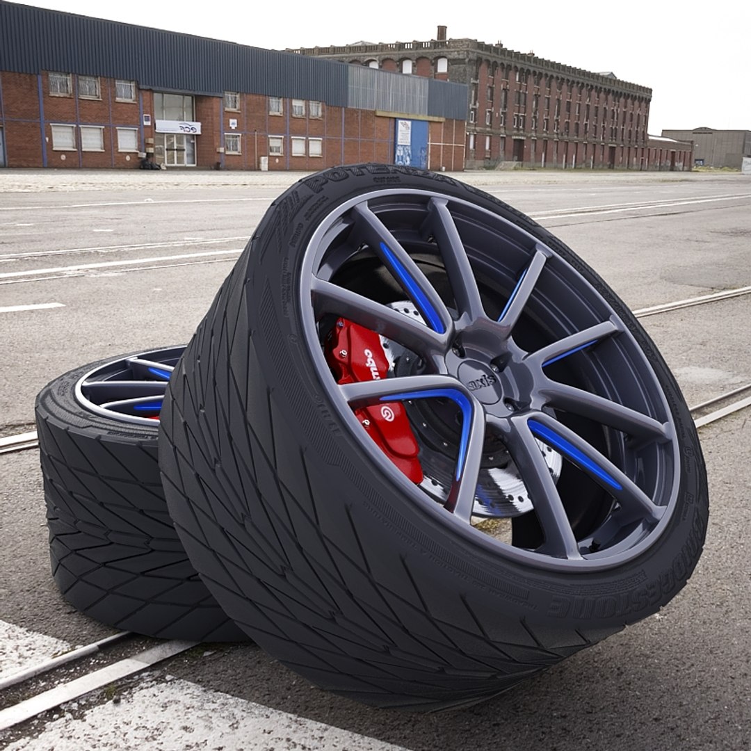 Axis Sport Wheel Tire 3d Model