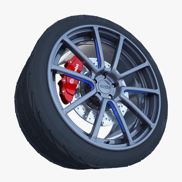 axis sport wheel tire 3d model