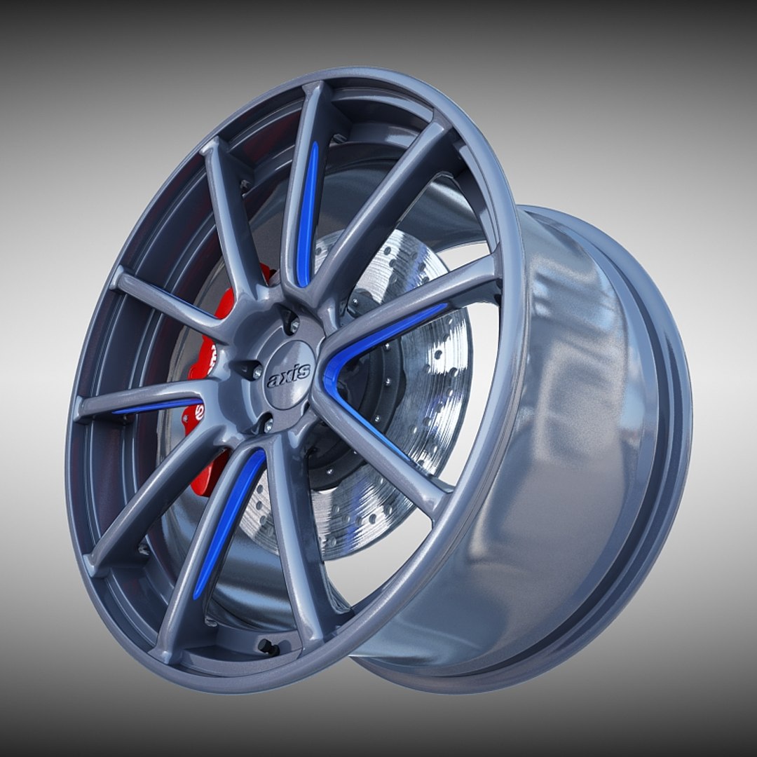 Axis Sport Wheel Tire 3d Model