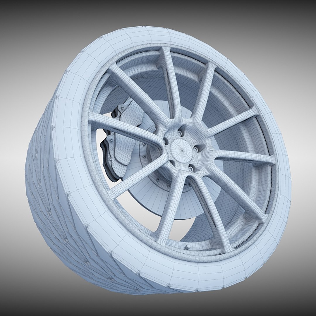 Axis Sport Wheel Tire 3d Model