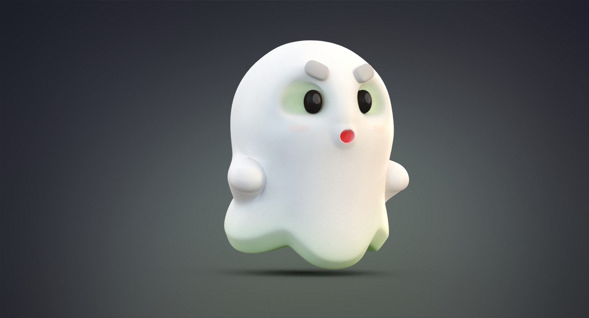 Ghost Cartoon 3D Model - TurboSquid 1361790