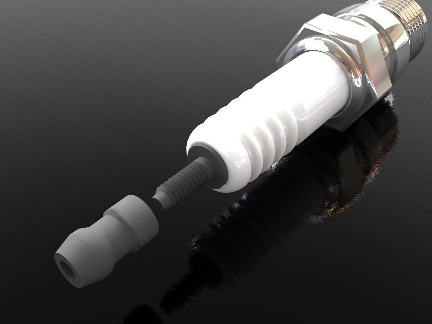 Spark Plug Parts Animation Max