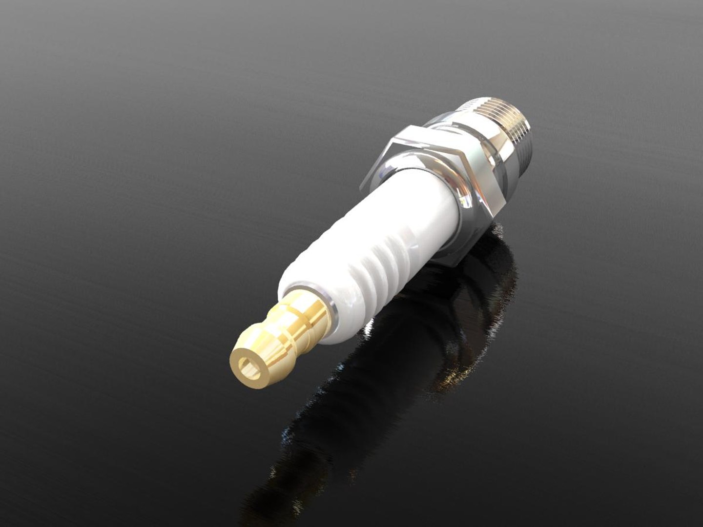 Spark Plug Parts Animation Max