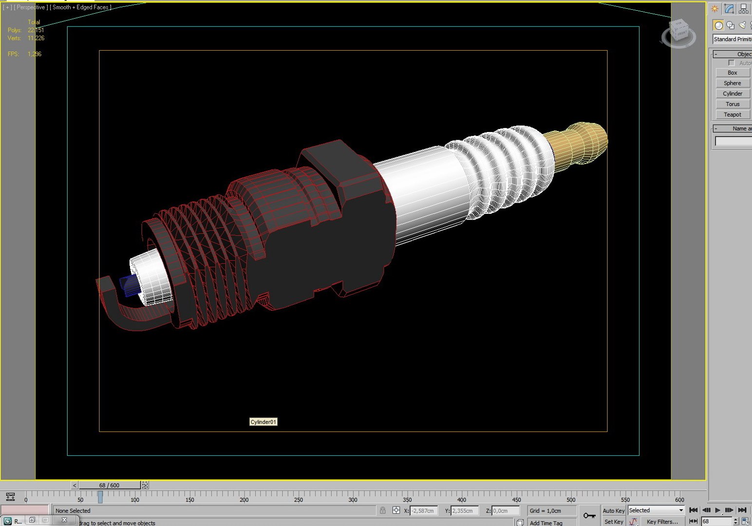 Spark Plug Parts Animation Max