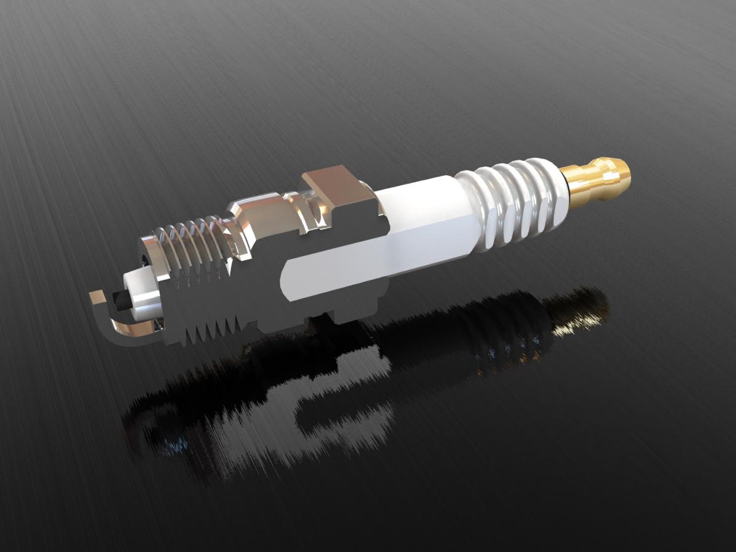 Spark Plug Parts Animation Max