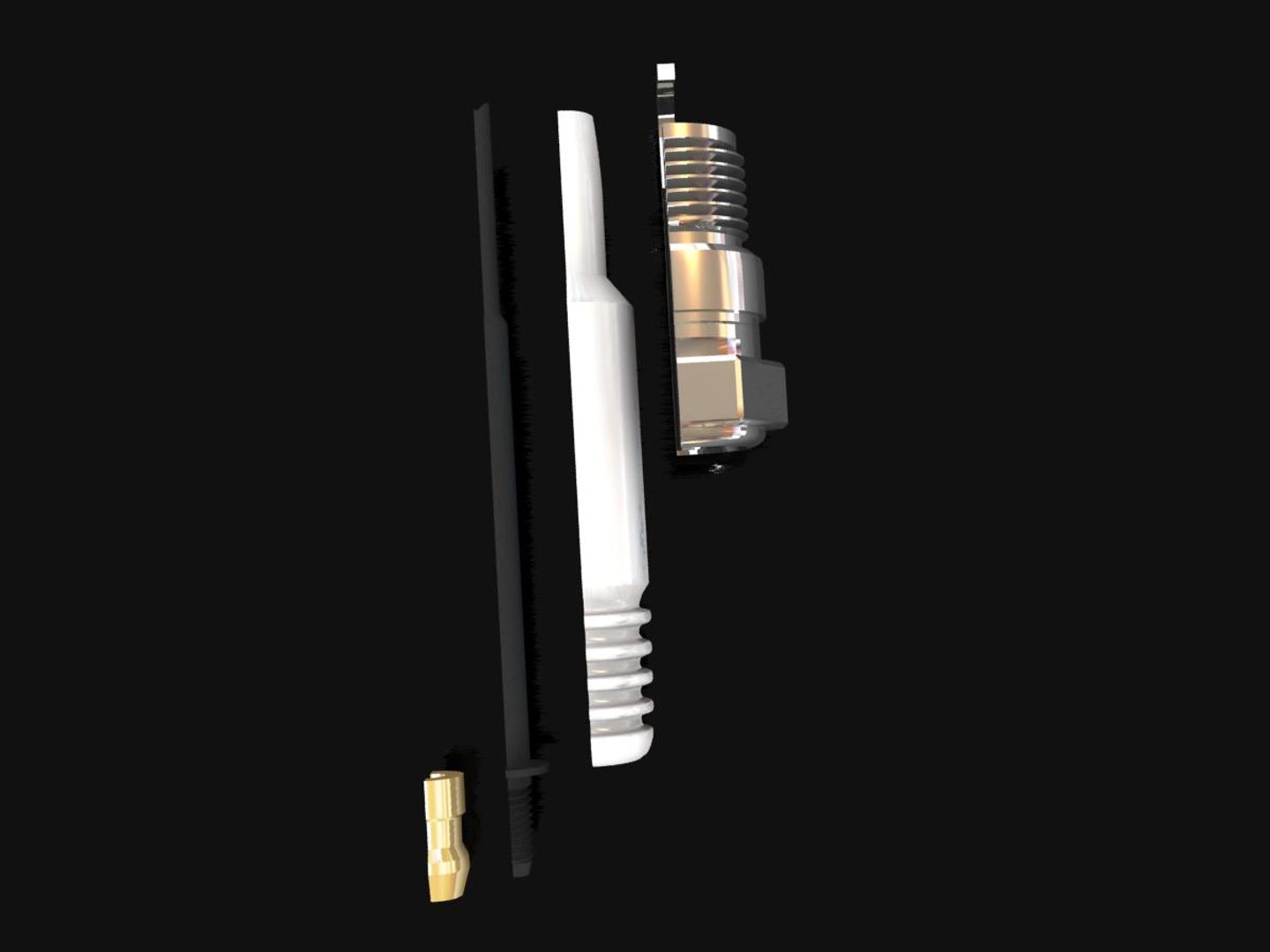 Spark Plug Parts Animation Max