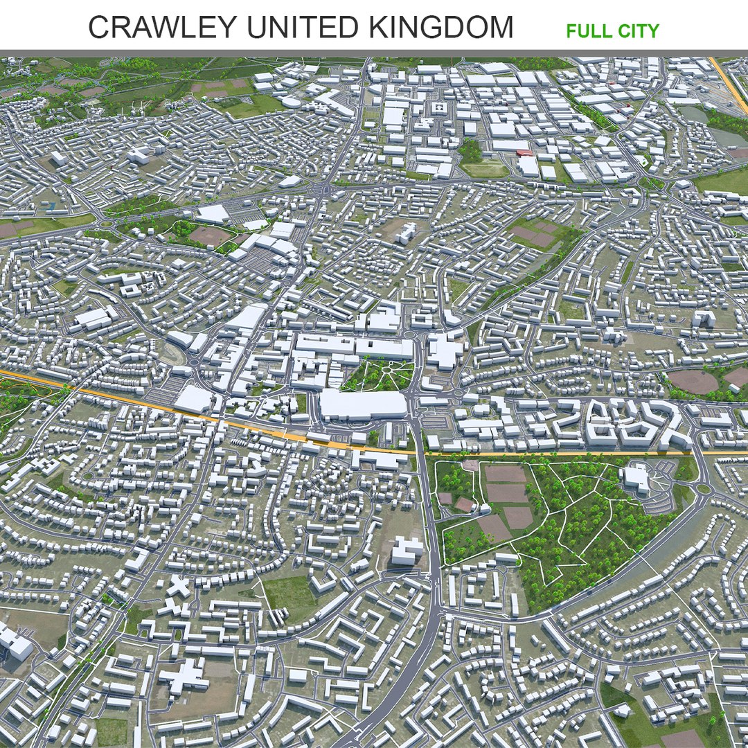 Crawley United Kingdom 3D - TurboSquid 2042051