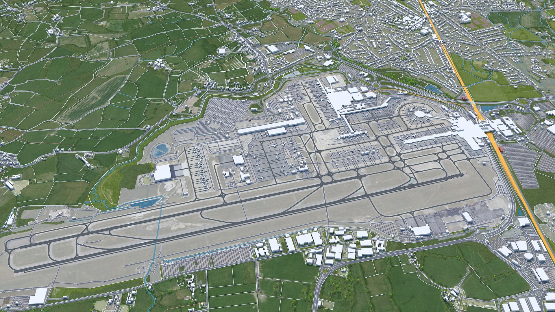 Crawley United Kingdom 3D - TurboSquid 2042051