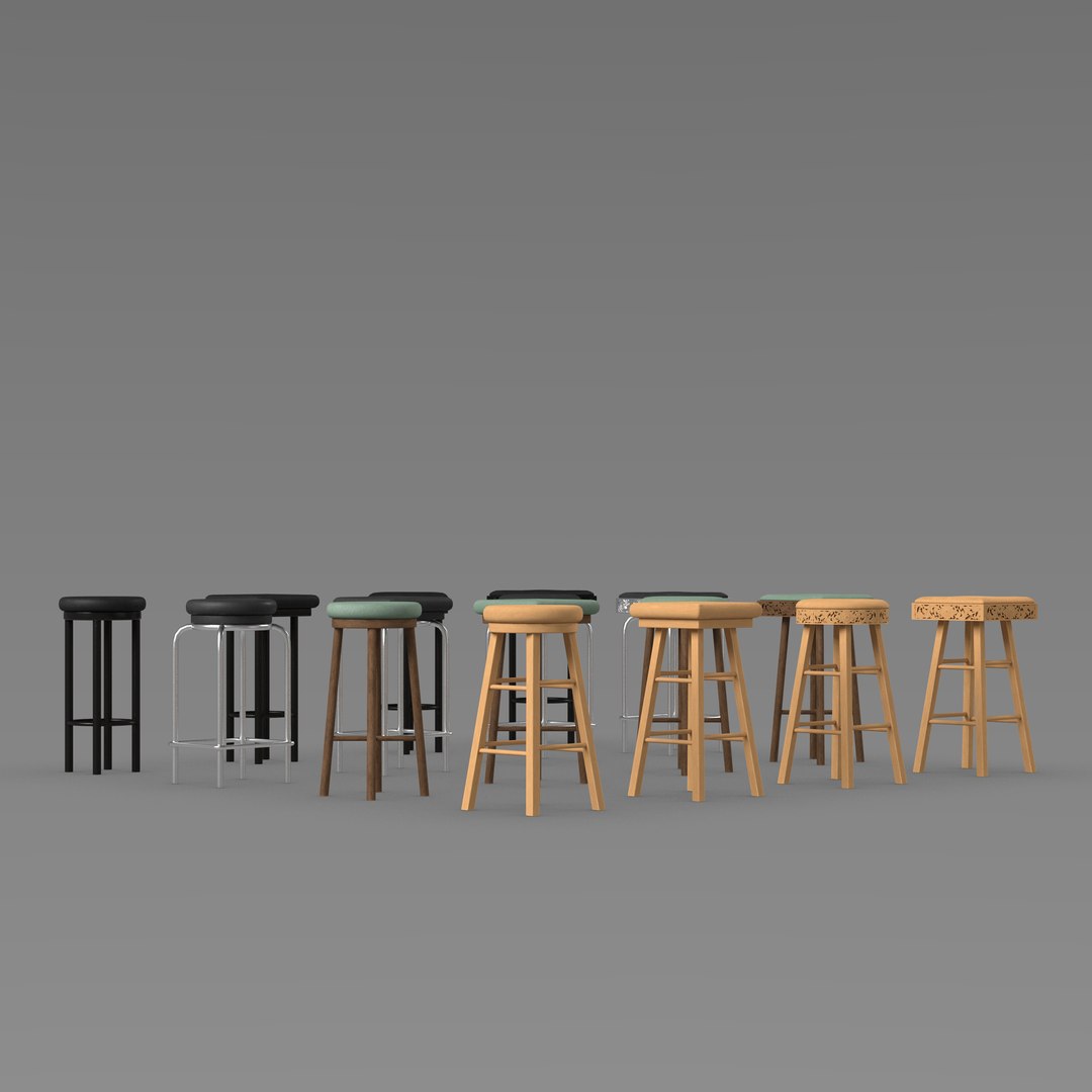 Stool Modular Customizable Seating Element 3D - TurboSquid 2416483