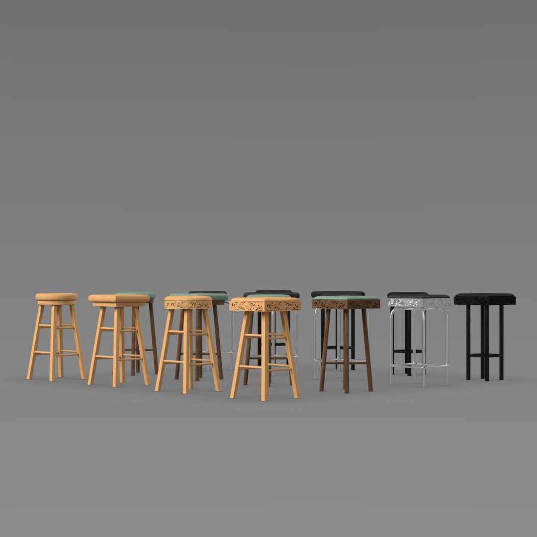 Stool Modular Customizable Seating Element 3D - TurboSquid 2416483