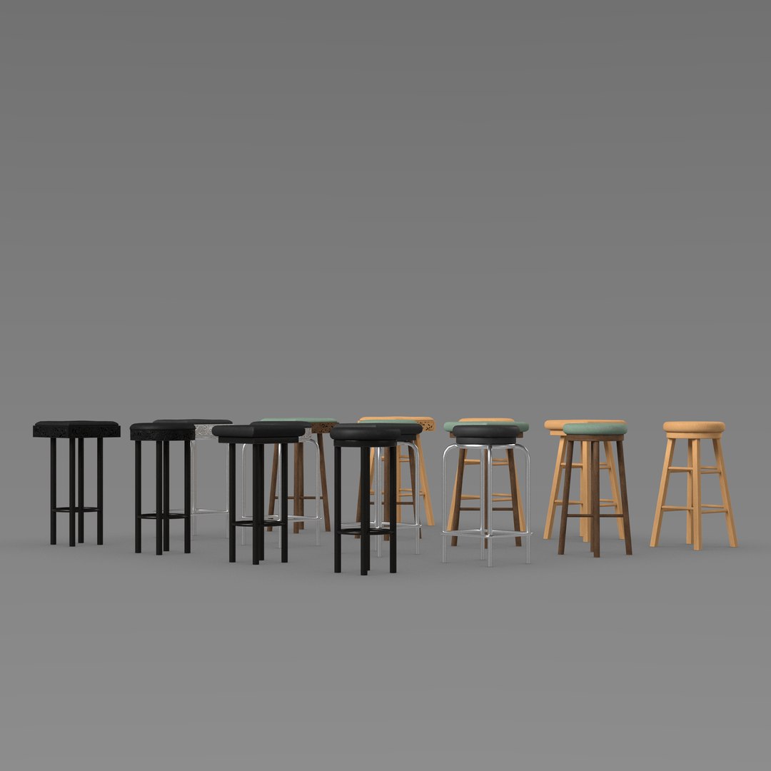 Stool Modular Customizable Seating Element 3D - TurboSquid 2416483