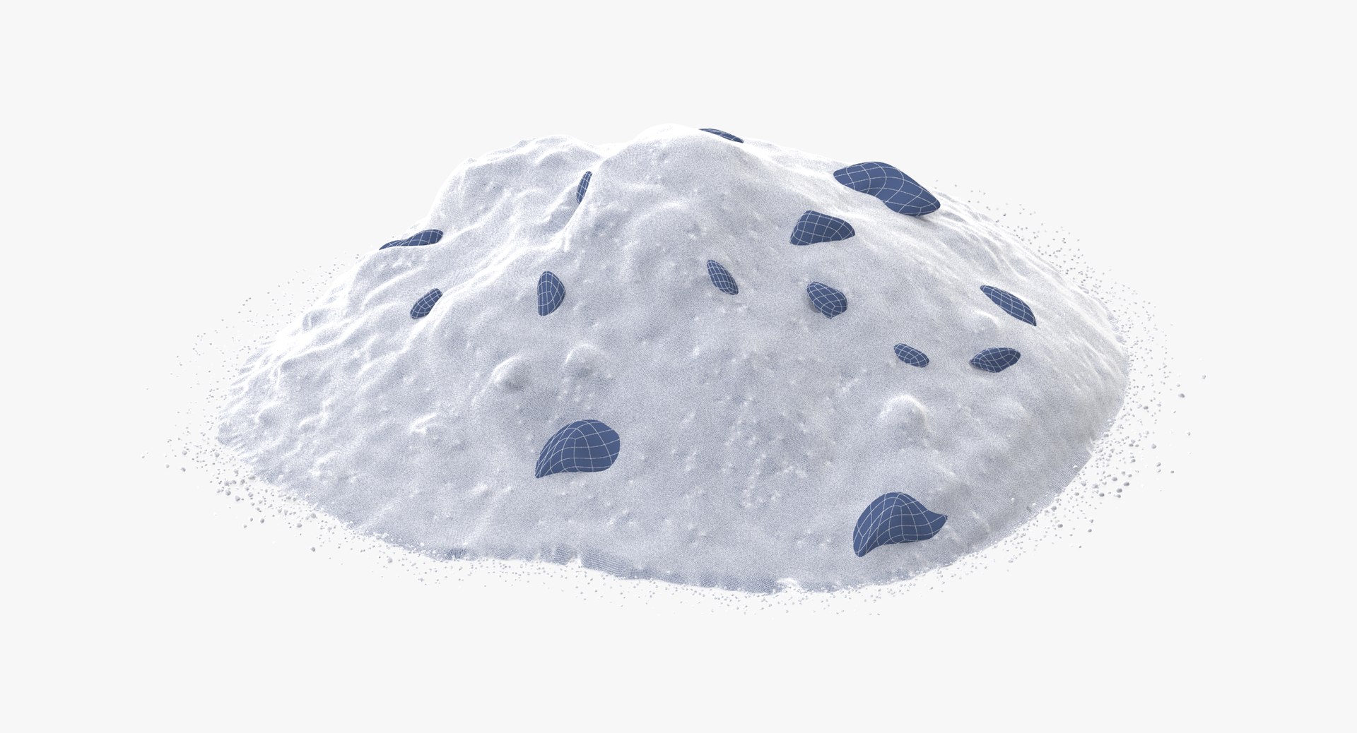 3d Powdered Turmeric Model