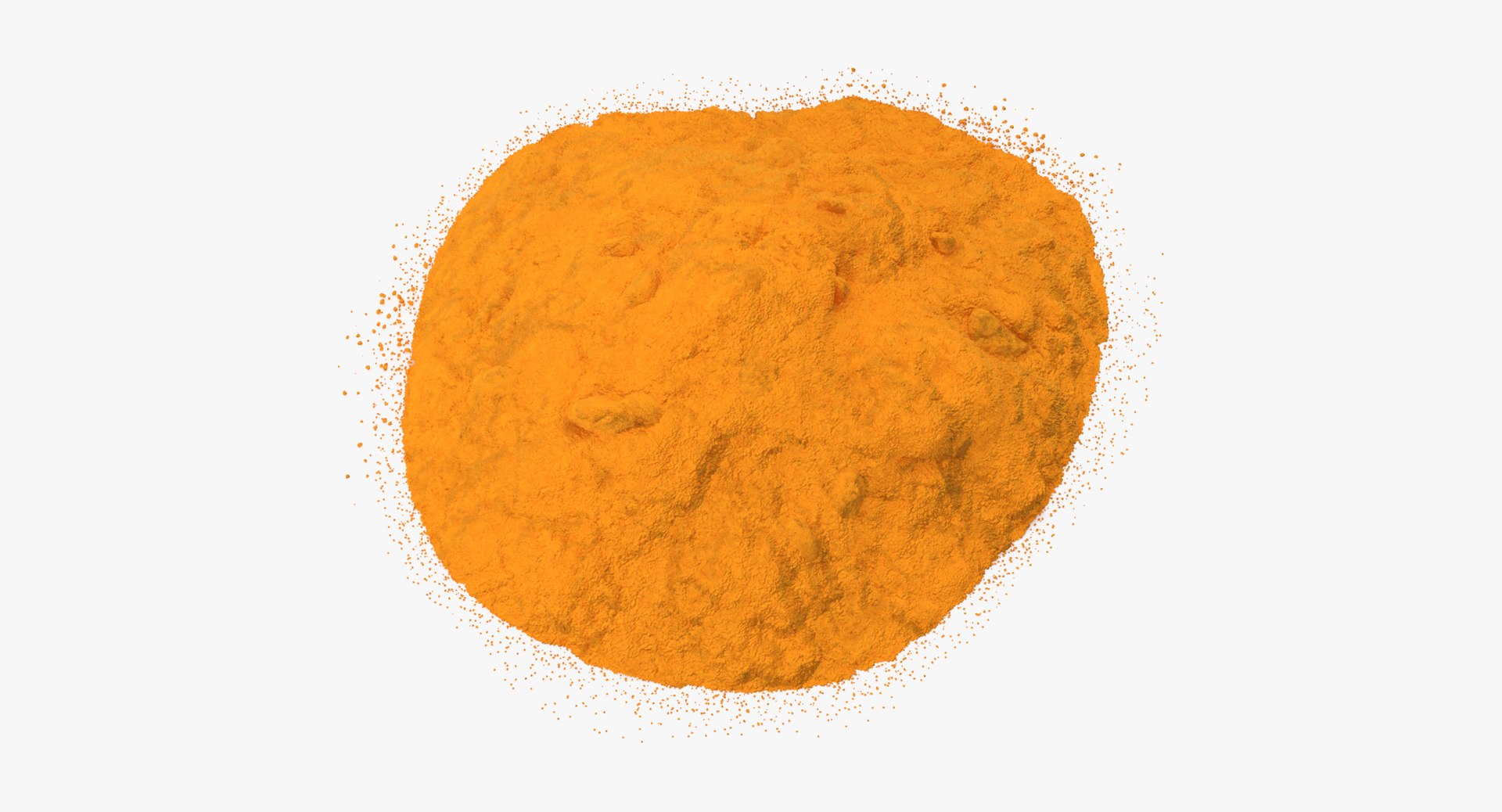 3d Powdered Turmeric Model