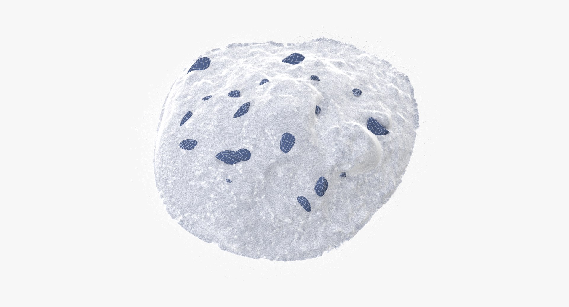 3d Powdered Turmeric Model