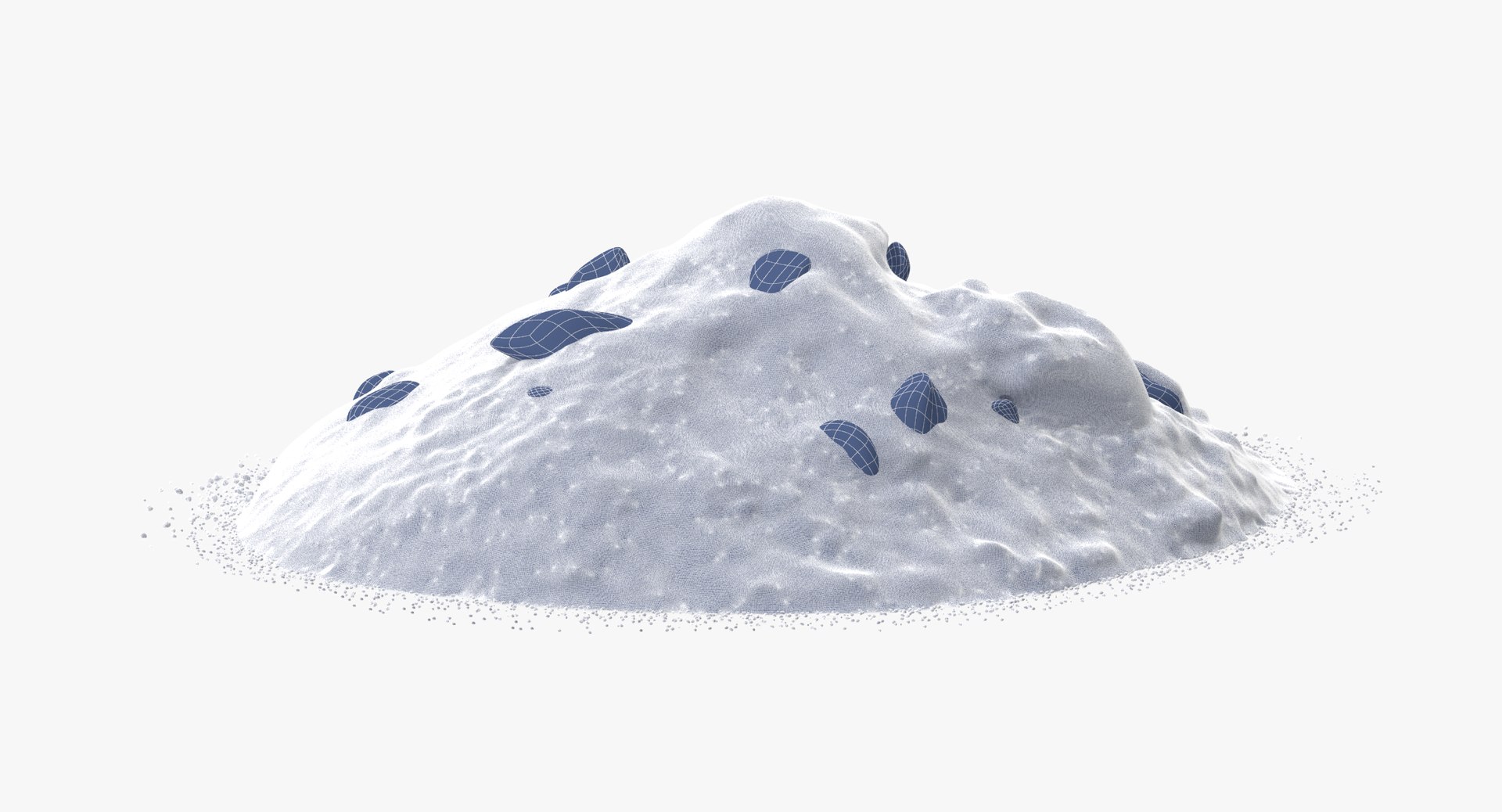 3d Powdered Turmeric Model