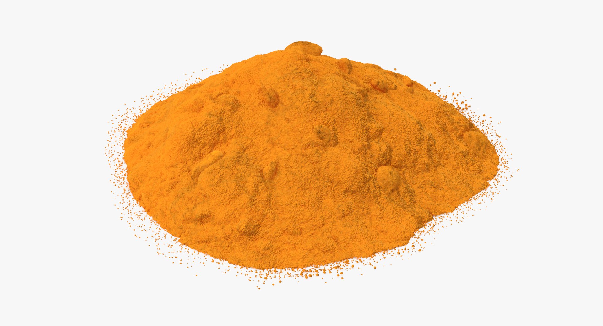 3d Powdered Turmeric Model