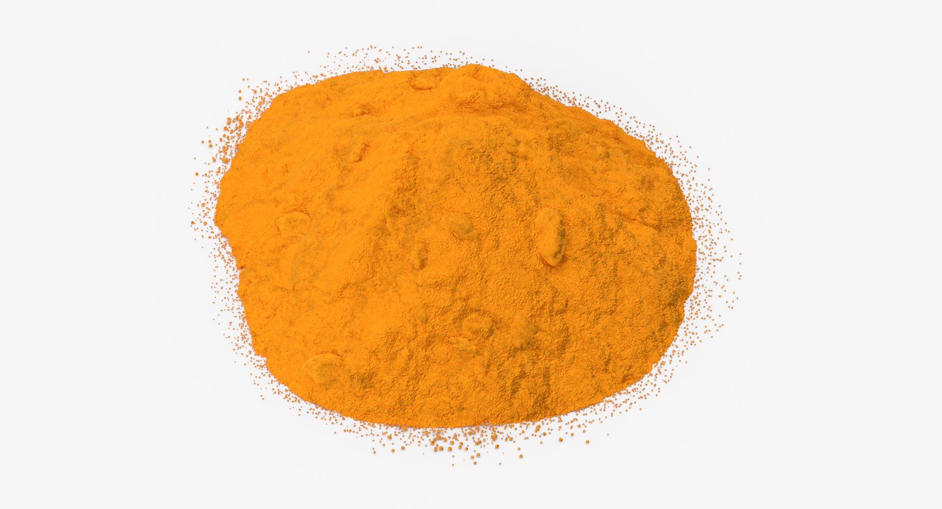 3d Powdered Turmeric Model