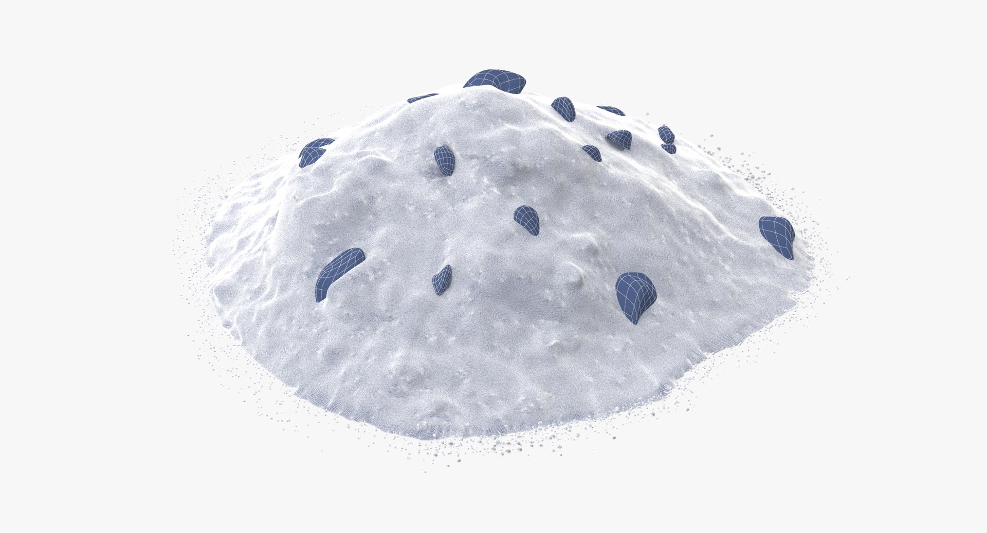 3d Powdered Turmeric Model