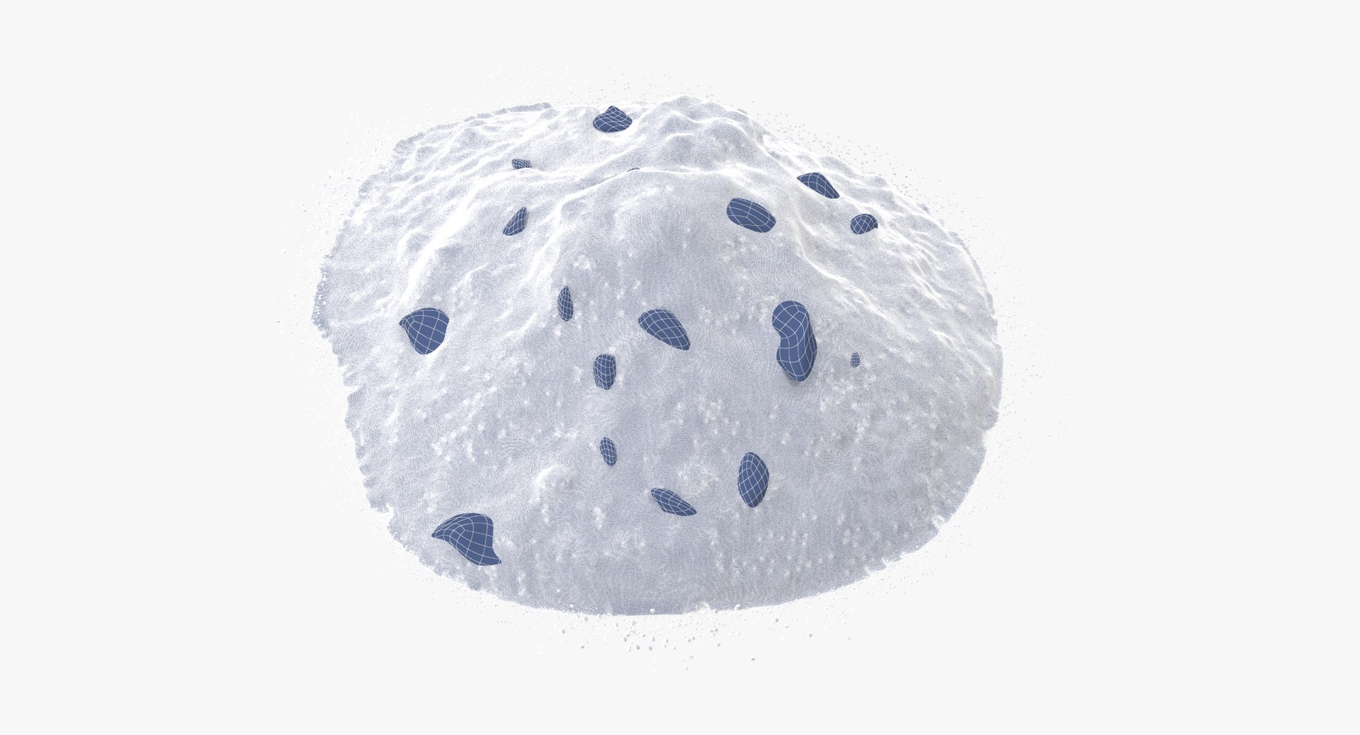 3d Powdered Turmeric Model