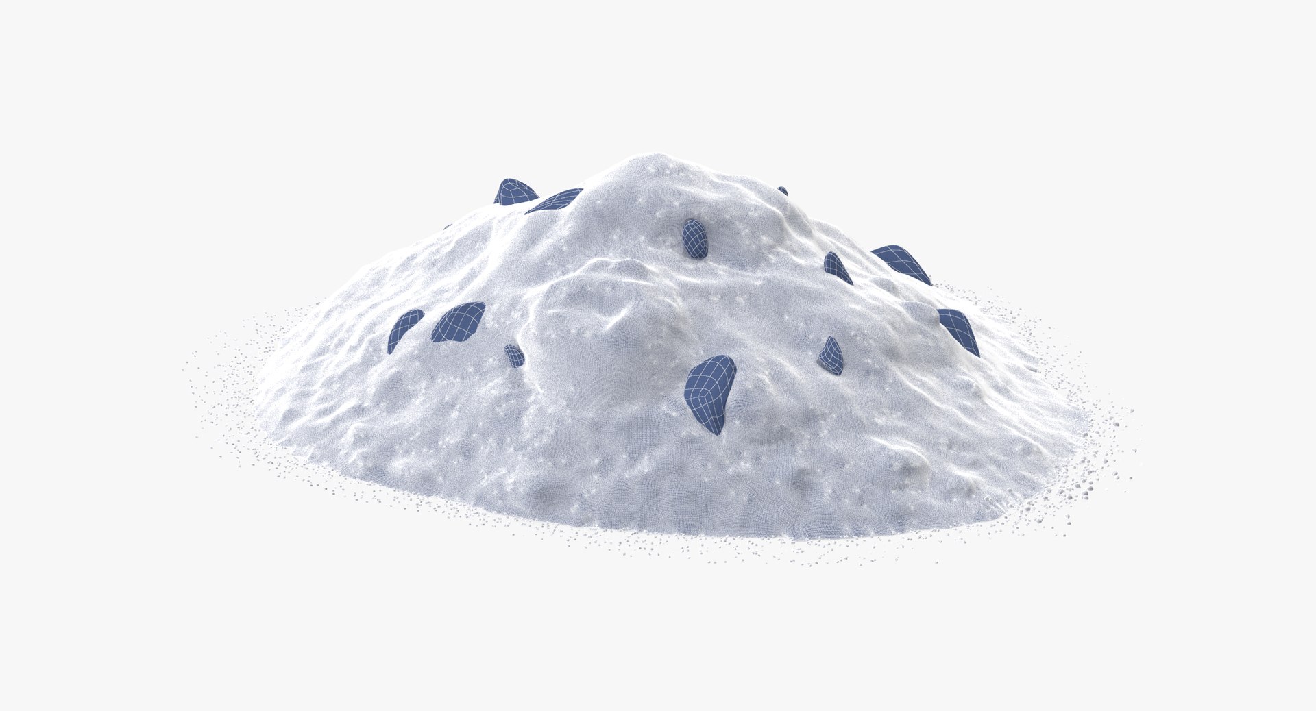 3d Powdered Turmeric Model