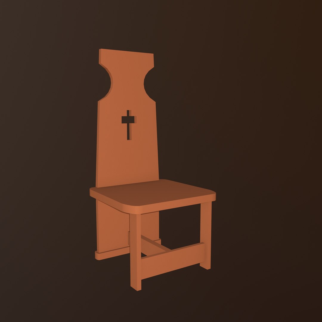 3D Church Chair Model - TurboSquid 1886679