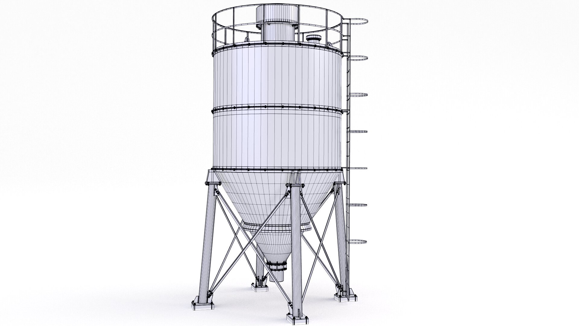 Silo Sand Storage 21 3D Model - TurboSquid 1745740