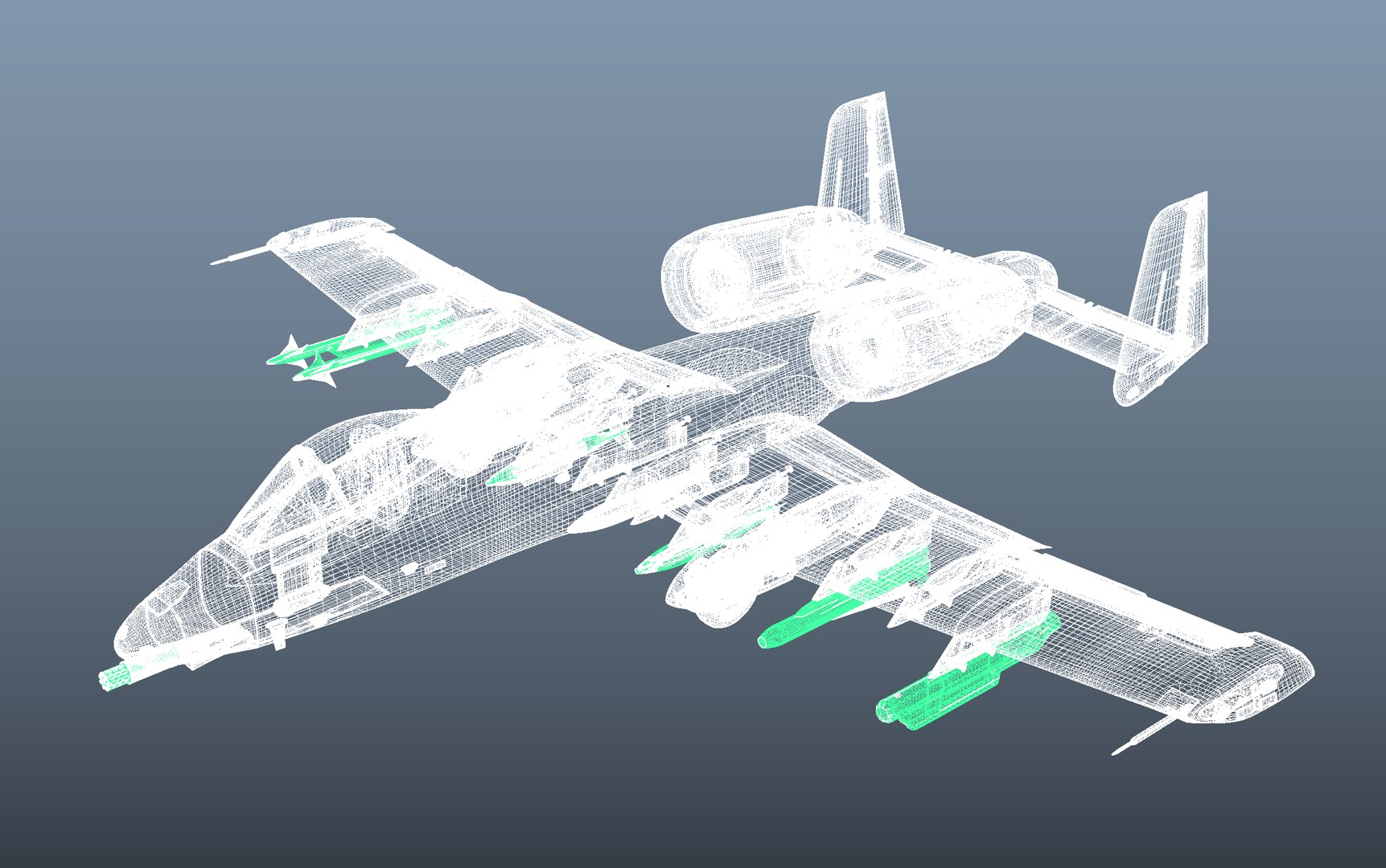 3D Model A-10 Thunderbolt - TurboSquid 1823553