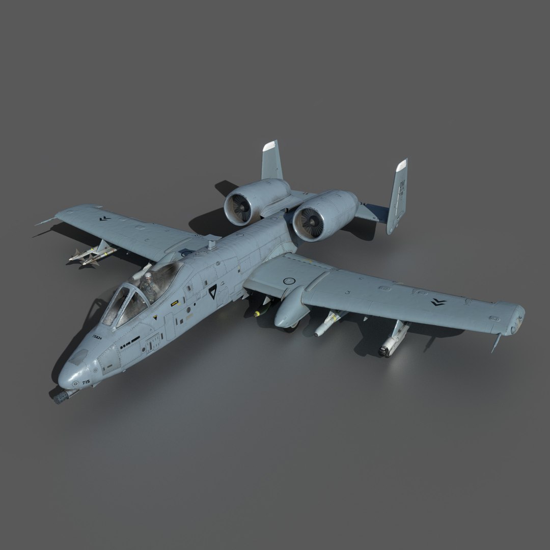 3D Model A-10 Thunderbolt - TurboSquid 1823553
