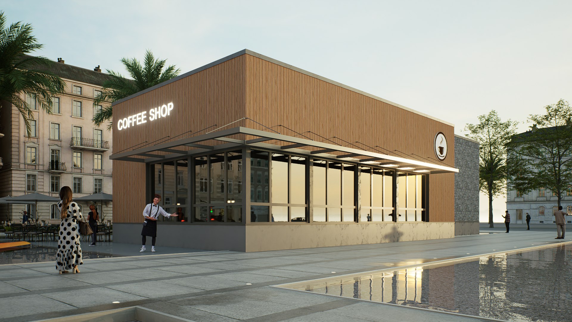 3D Coffee Shop Model - TurboSquid 2289073