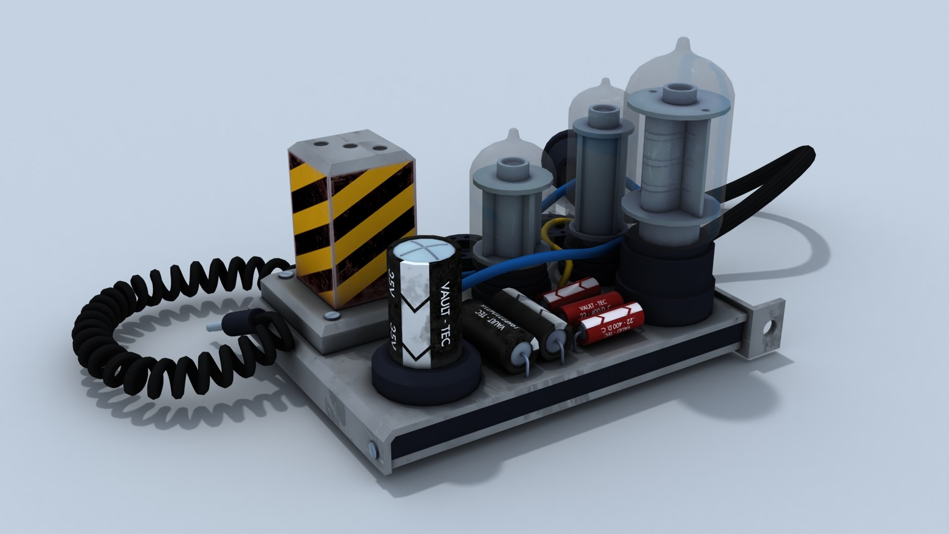 Fallout Water Chip 3D Model - TurboSquid 2308049