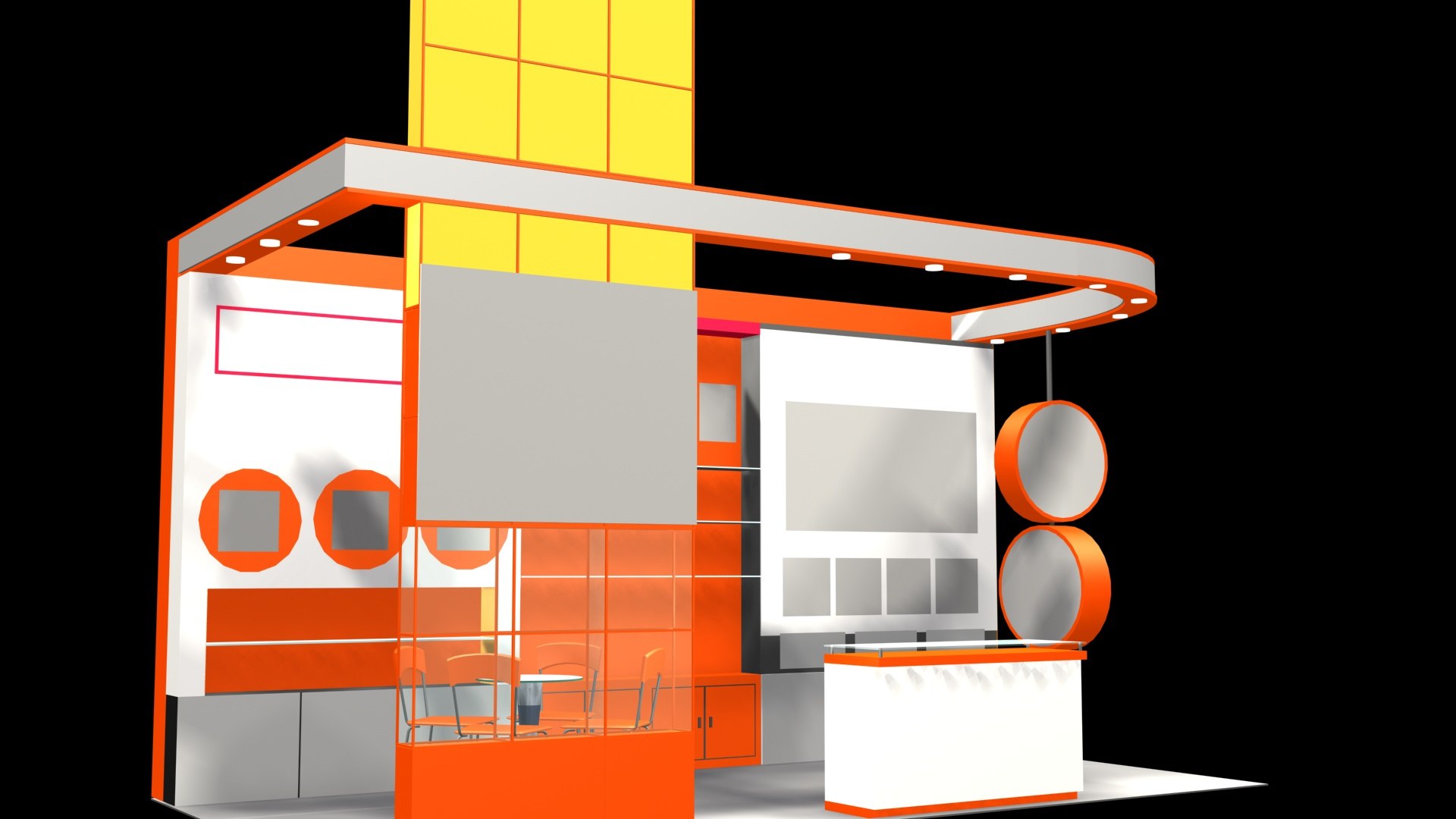 3 Side Open Stand 3D Model - TurboSquid 1995597