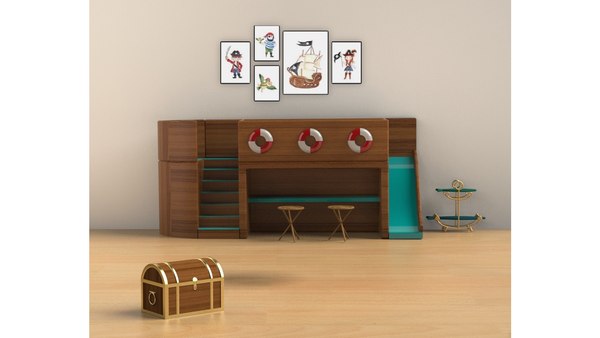 modelo 3d Furniture inspired in Pirates - TurboSquid 2028218