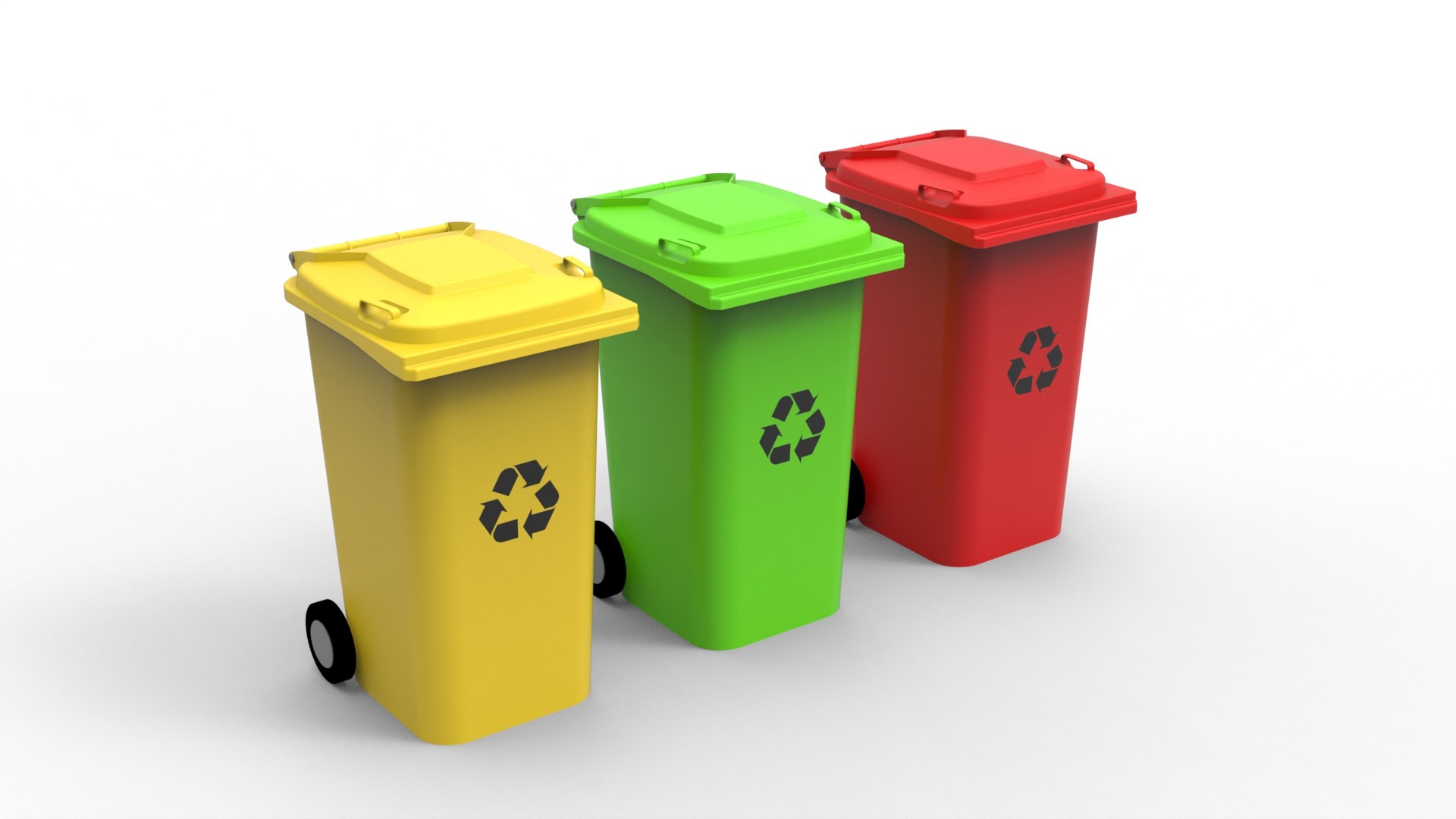 3D Dustbin Trash Can Bucket Garbage Bin Model - TurboSquid 2237747