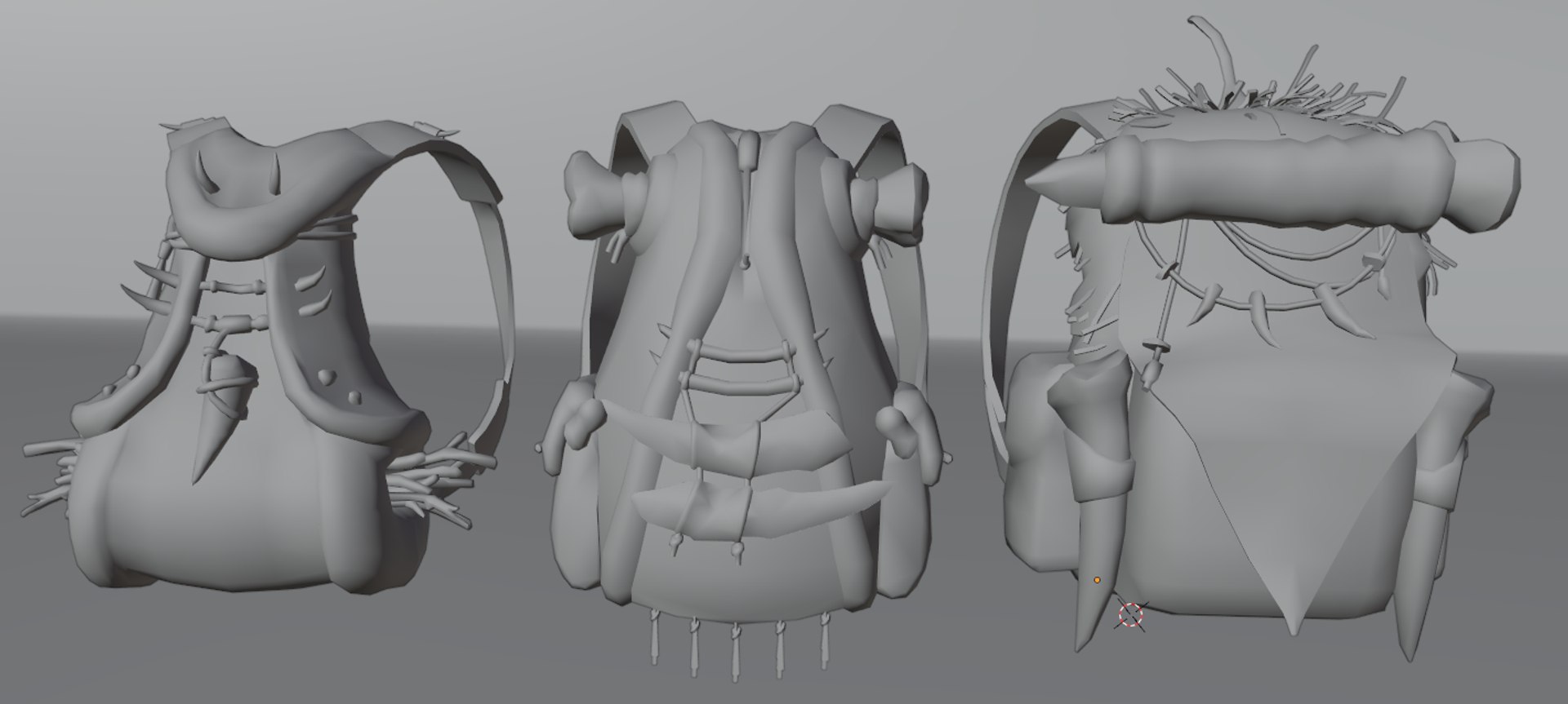 3D Bag 3x Wasteland Explorer Backpack - TurboSquid 2081550