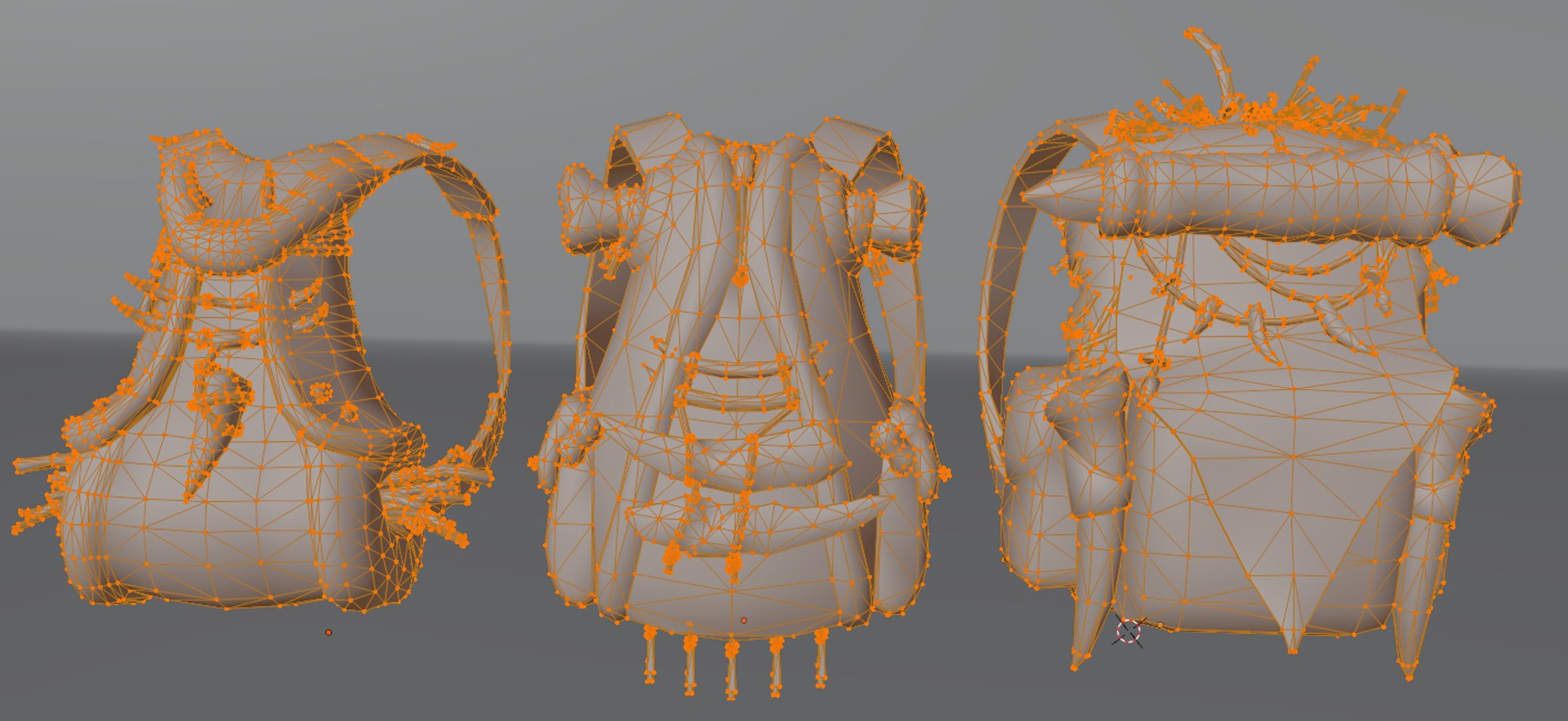 3D Bag 3x Wasteland Explorer Backpack - TurboSquid 2081550