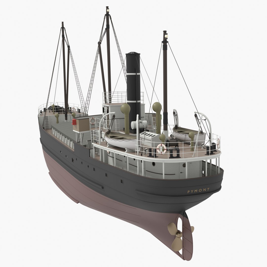 3D Coastel Steam Ship Model - TurboSquid 2163335