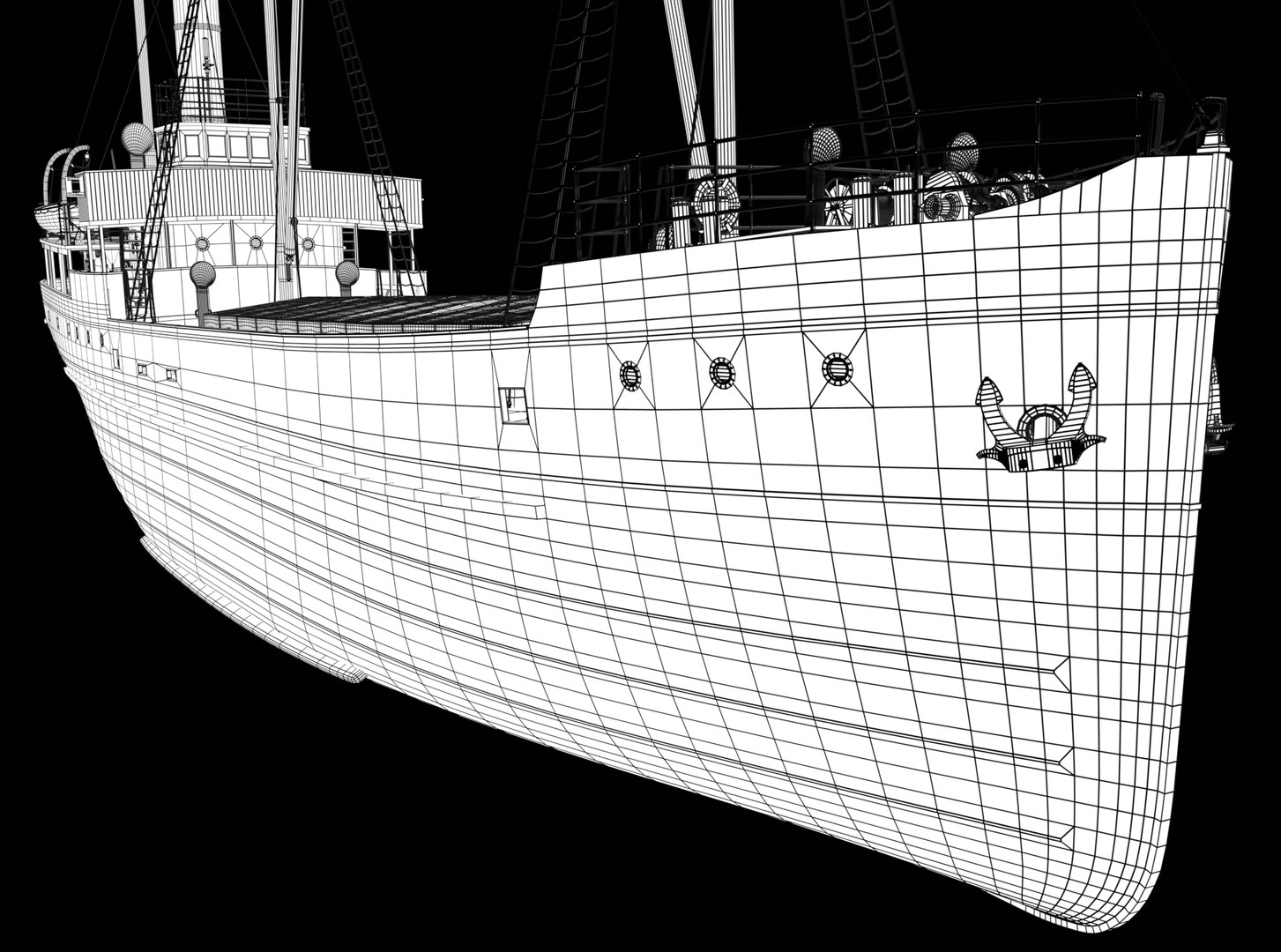 3D Coastel Steam Ship Model - TurboSquid 2163335