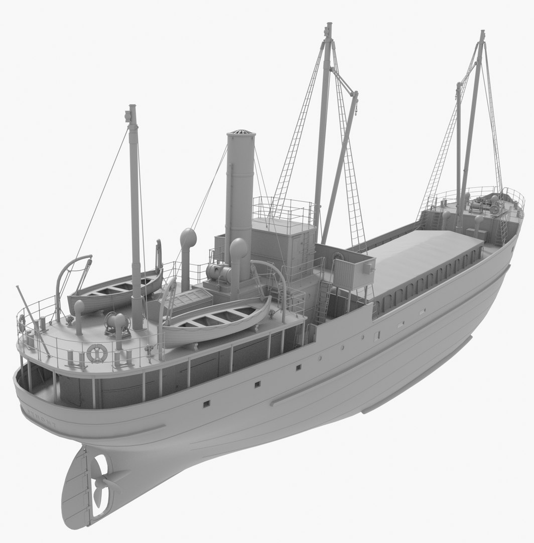3D Coastel Steam Ship Model - TurboSquid 2163335