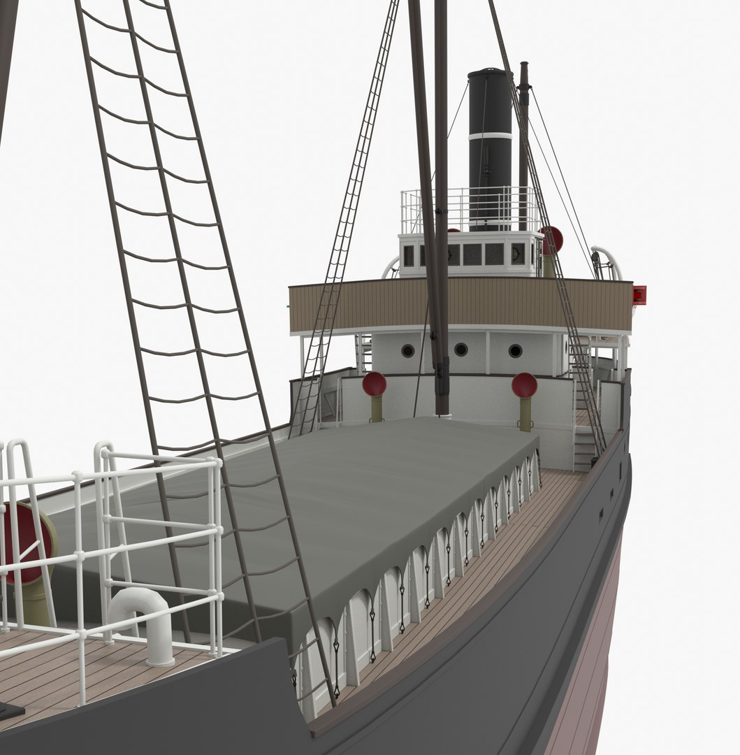 3D Coastel Steam Ship Model - TurboSquid 2163335